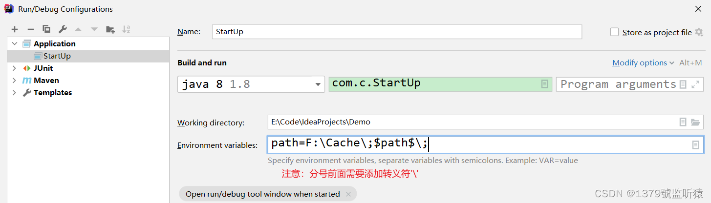 Idea 为 Java 应用设置系统环境变量ide Environment Variables Csdn博客