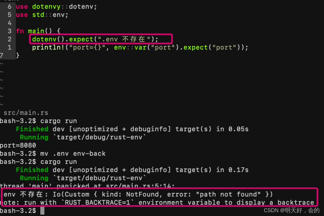 Rust-使用dotenvy加载和使用环境变量_rust dotenv-CSDN博客