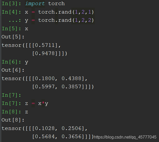 关于torch中张量维度不同时，进行乘法运算的操作pytorch维度不同张量相乘 Csdn博客 7520