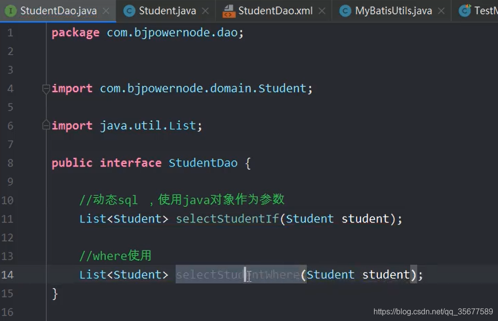 mybatis mybatis动态sql 包含if，where，foreach用法_mybatis mapper if 值 包含-CSDN博客