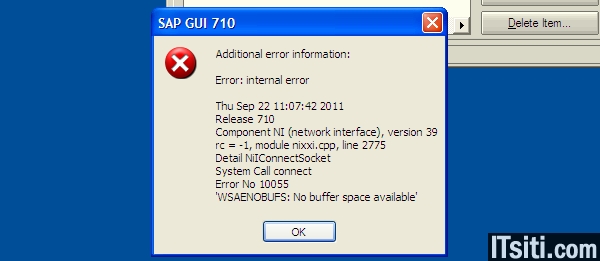 WSAENOBUFS: No buffer space available in SAP_sap no buffer space available-CSDN博客