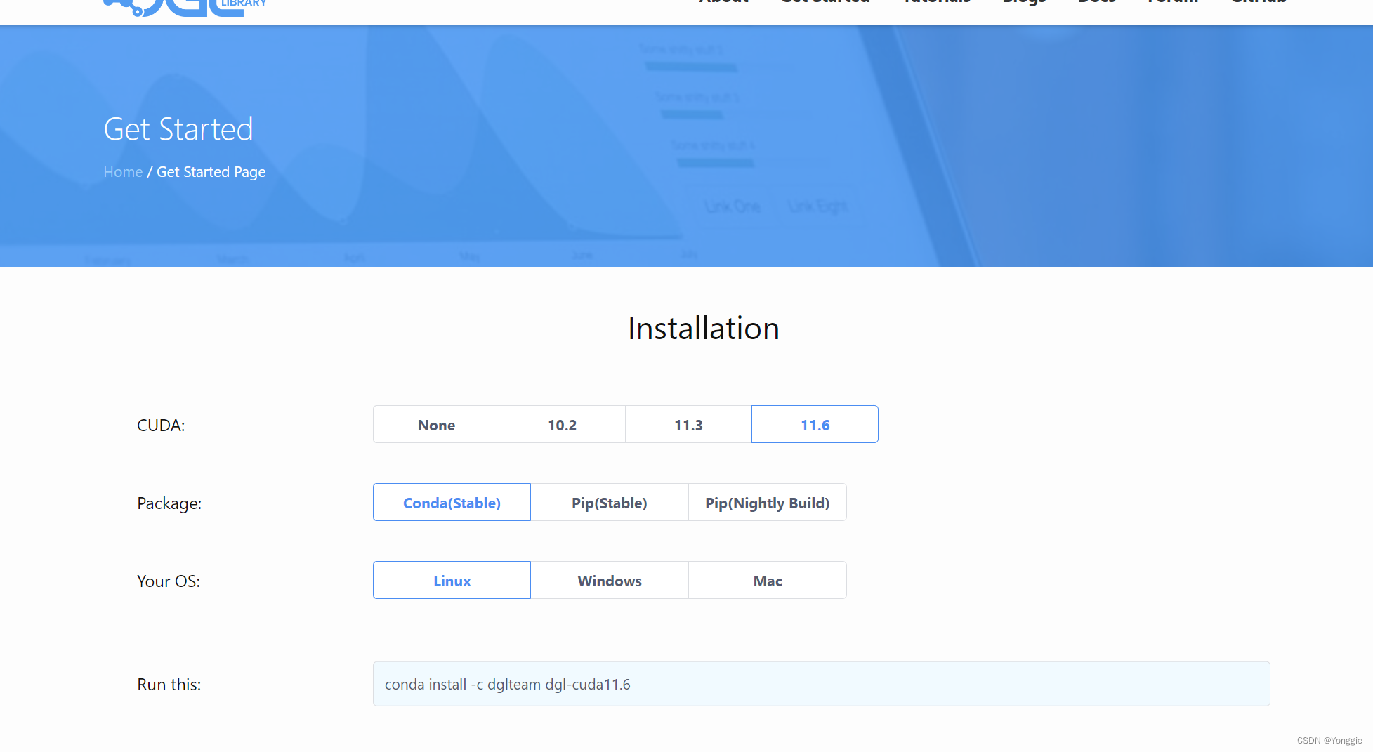 2022.11.15 DGL在linux下的安装_dgl cuda版本安装-CSDN博客