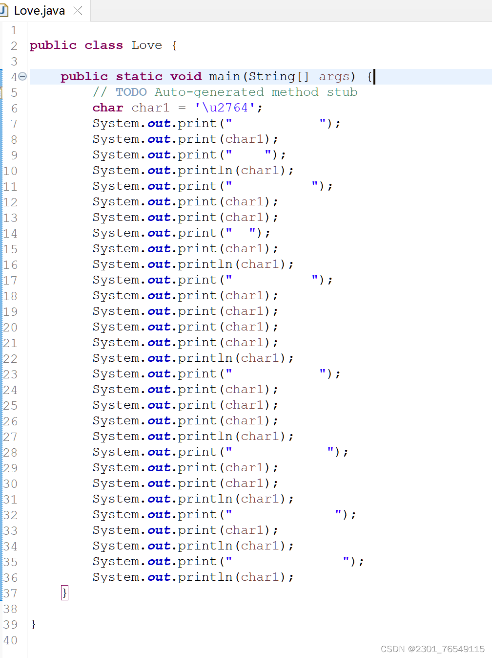 使用Unicode码创建大型符号艺术-CSDN博客