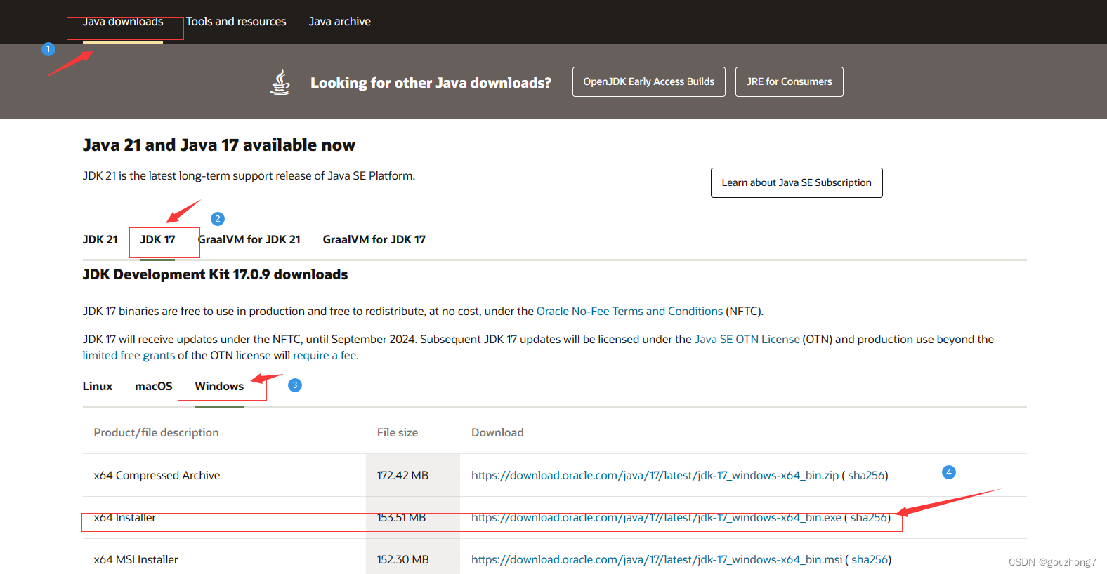 jdk17下载及其环境变量配置【java基础1】_jdk17免安装版环境变量-CSDN博客