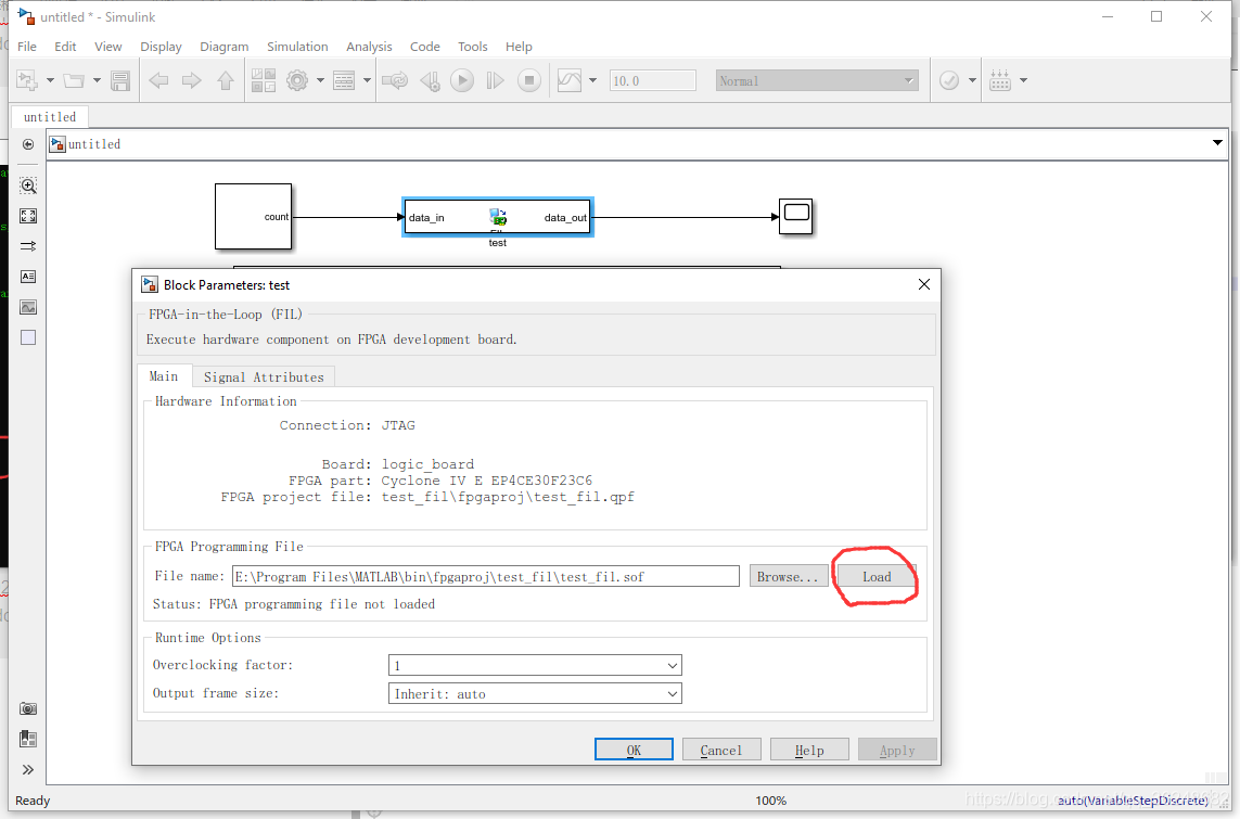 基于matlab的fpga硬件在环仿真_hdlsetuptoolpath-CSDN博客