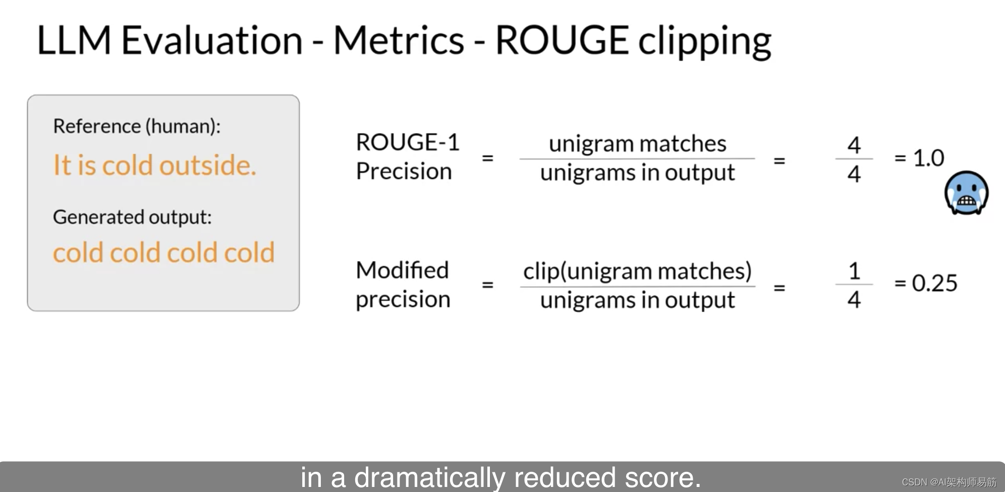 LLMs NLP模型评估Model evaluation ROUGE and BLEU SCORE_bleu和rouge score-CSDN博客