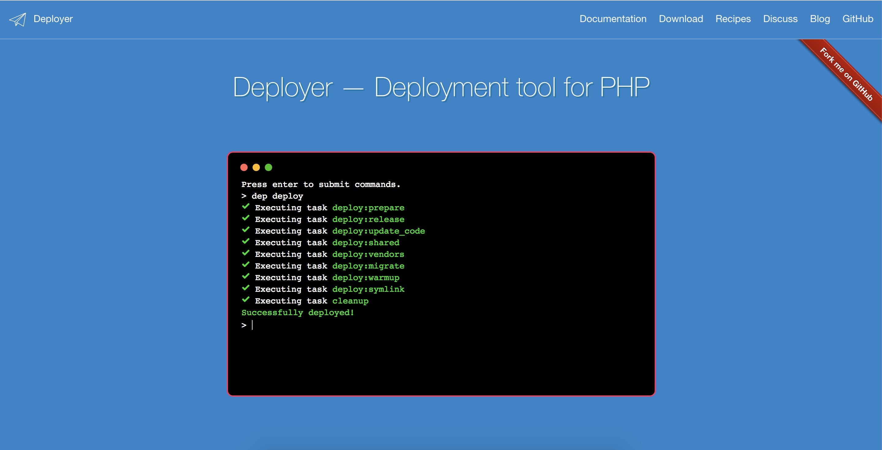 Deployer php自动部署,简单轻松部署你的项目 - Deployer-CSDN博客