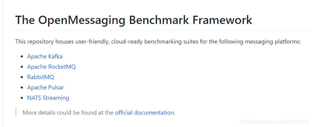 OpenMessaging基准测试框架-CSDN博客