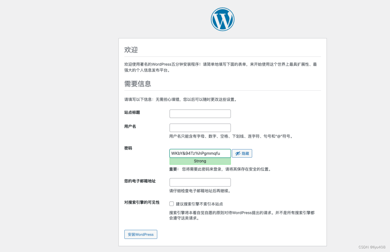 wordpress安装部署_wordpress mamk-CSDN博客