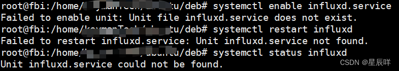 influxdb 问题解决汇总_failed to enable unit: refusing to operate on alia-CSDN博客