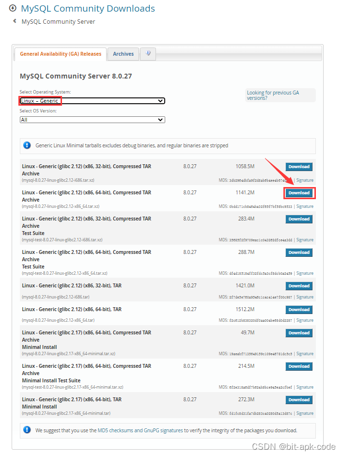 Linux 下安装 Mysql_compressed tar archive, minimal install-CSDN博客