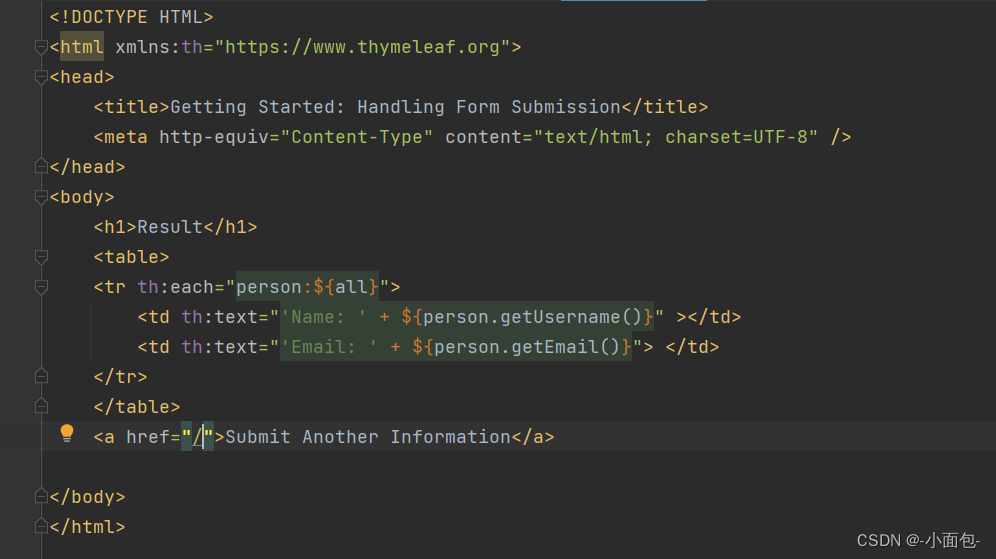 简单的thymeleaf+springboot表单提交_thymeleaf 表单提交-CSDN博客