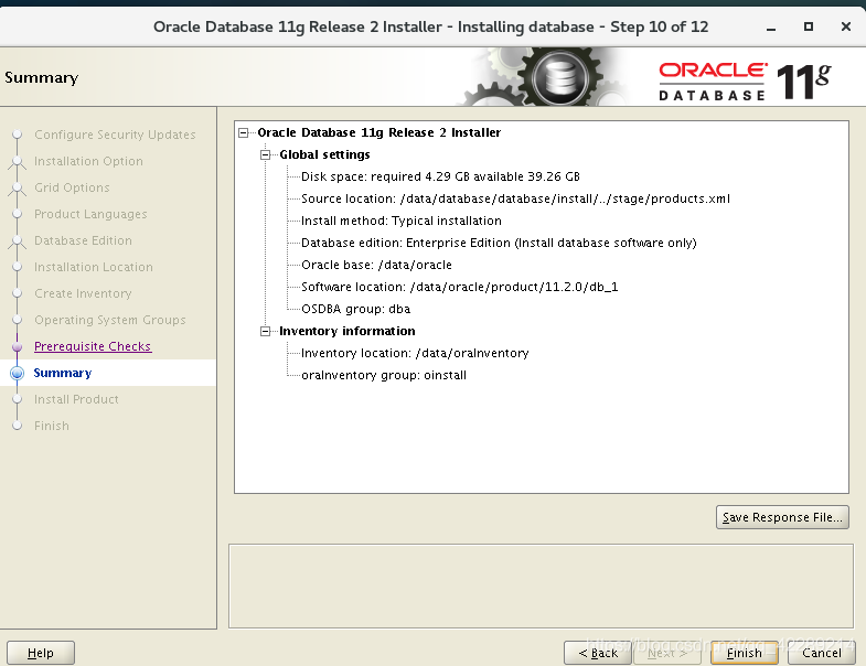 Centos7安装Oracle11g及可能遇到的问题(最详细的操作过程)_os kernel parameter semmni-CSDN博客