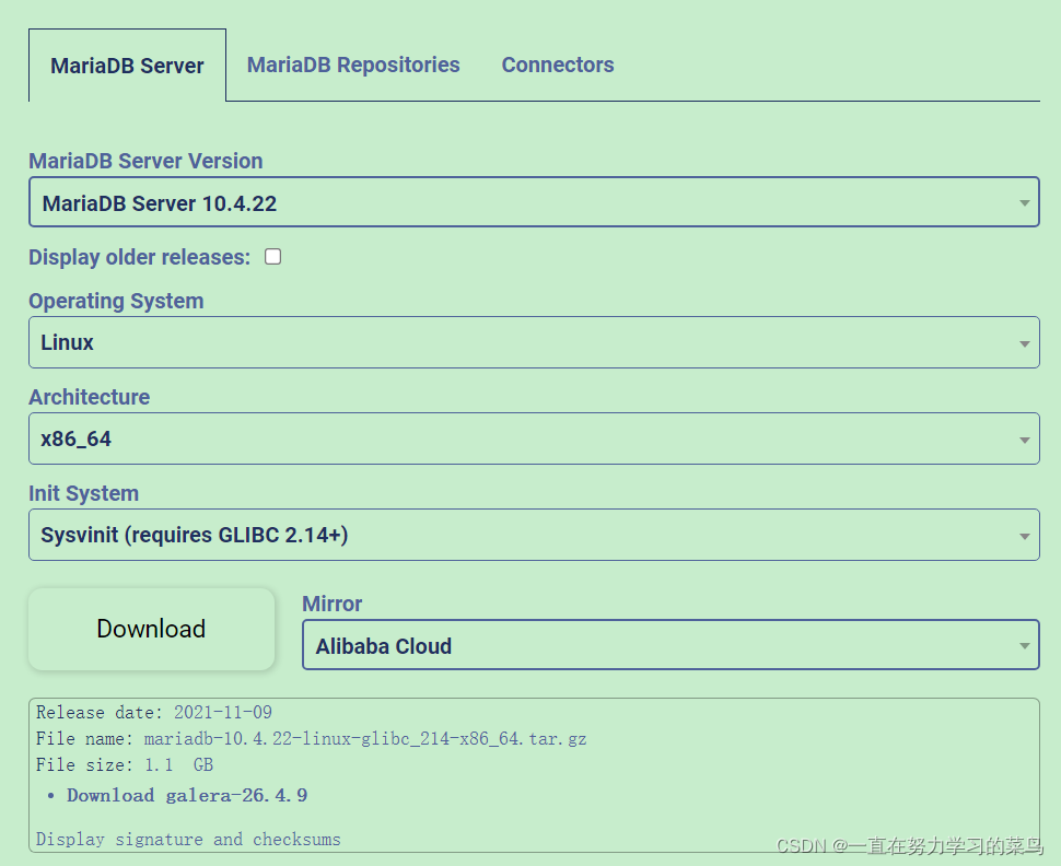 二进制安装mariadb10.4_mariadb-10.4.20.tar部署-CSDN博客