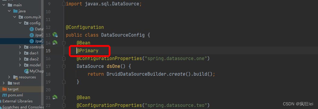 springboot多数据源启动提示error：...EntityManagerFactoryBuilder‘ that could not be found_org ...