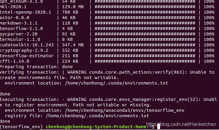 Ubuntu深度学习环境配置（3）：Ubuntu18.04基于anaconda安装tensorflow+keras+pytorch_ubuntu_Hankerchen-讯飞AI开发者社区