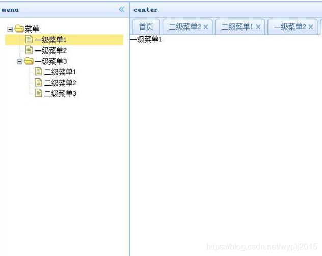 EasyUI 左侧Tree右侧Tabs布局（显示后台数据）_easyui 动态tree tab-CSDN博客