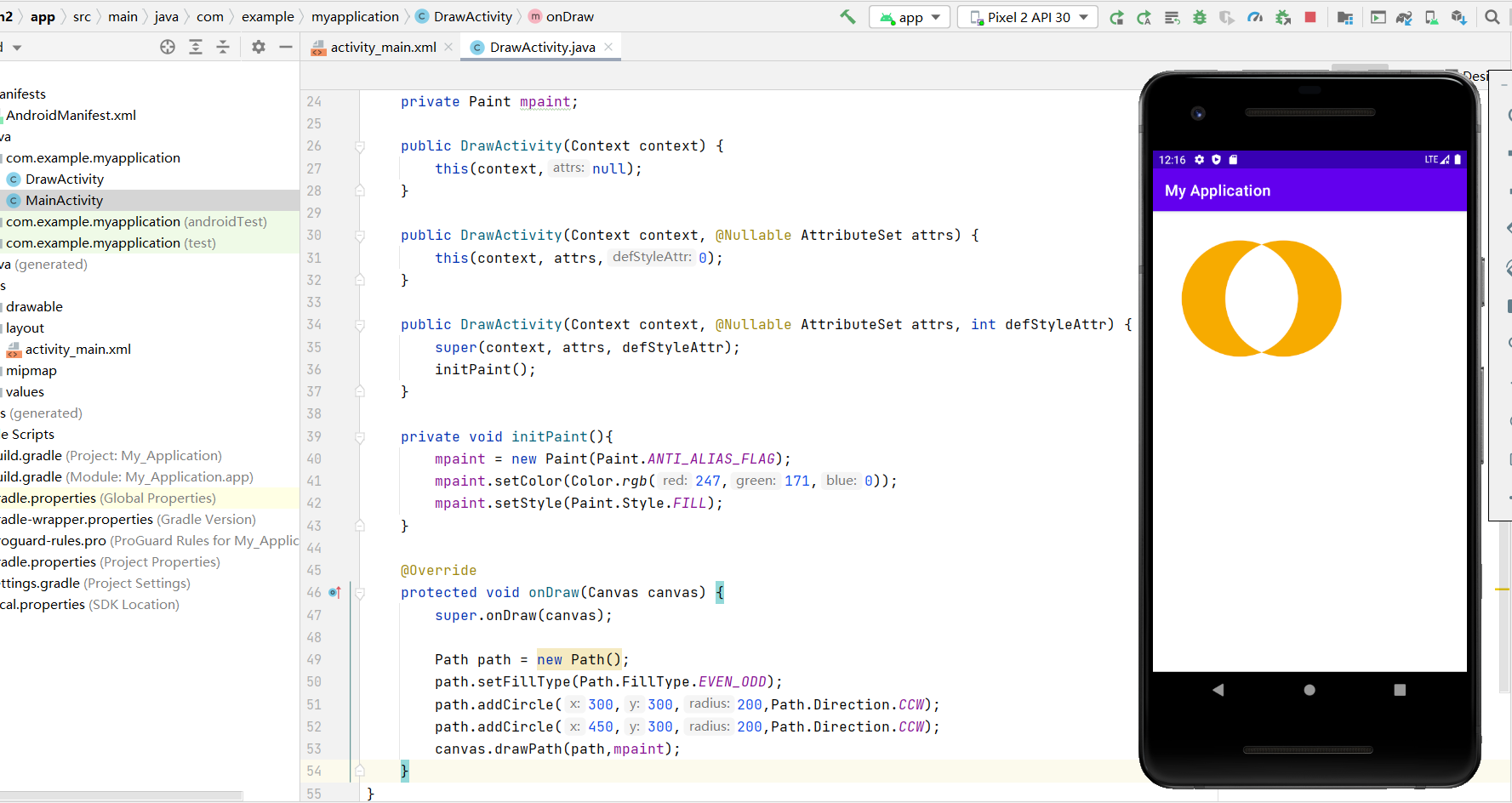 手把手教学：自定义View——Path设置填充方式_filltype-CSDN博客