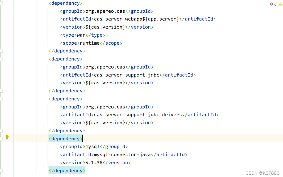 CAS服务（5.3）使用mysql验证_maven_KGF886-魔乐社区