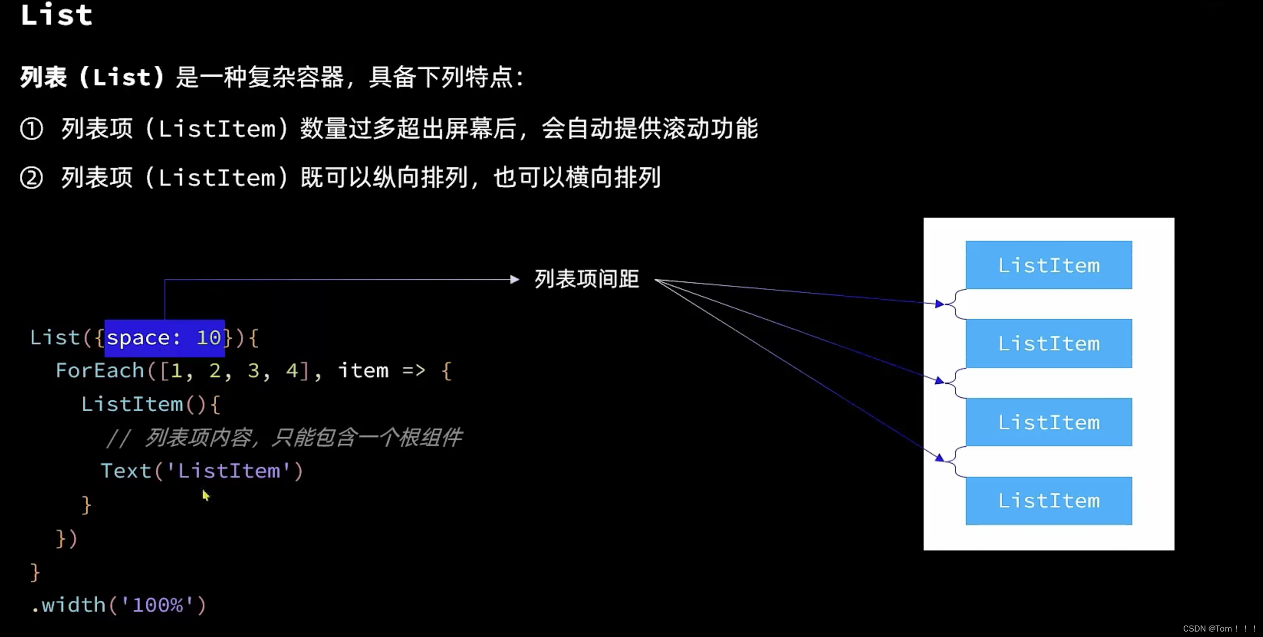 HarmonyOS 实现List 列表_harmonyos list 点击-CSDN博客