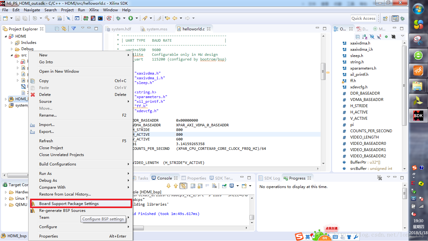 ZYNQ基础系列 VTC+VDMA+Vid_Out核 构建一个简单的显示通路_xilinx vtc-CSDN博客