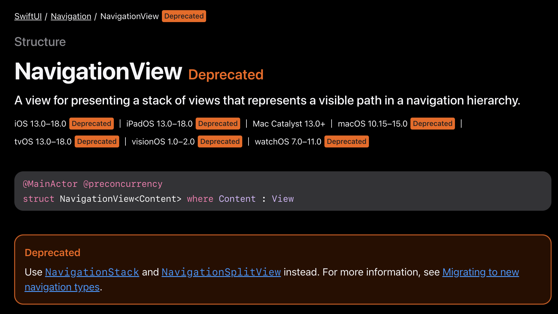 NavigationView已经过时了，该用 NavigationStack 和 NavigationSplitView了-CSDN博客