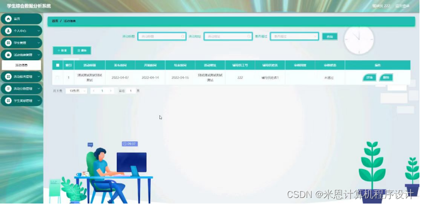 附源码 计算机毕业设计springboot学生综合数据分析系统毕业设计数据分析系统怎么做 Csdn博客