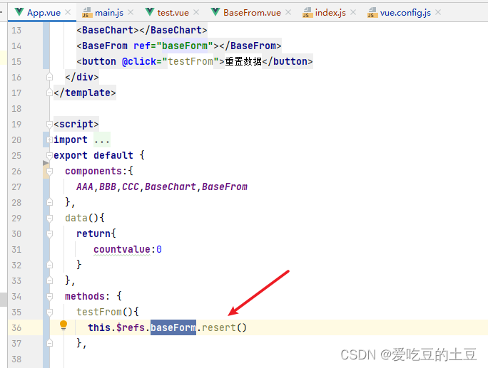 使用ref和$refs获取dom和组件_echartsref-CSDN博客