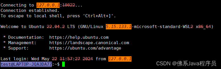 【Windows】Windows中wsl安装Ubuntu系统并使用xshell连接_wsl ubuntu ssh-CSDN博客