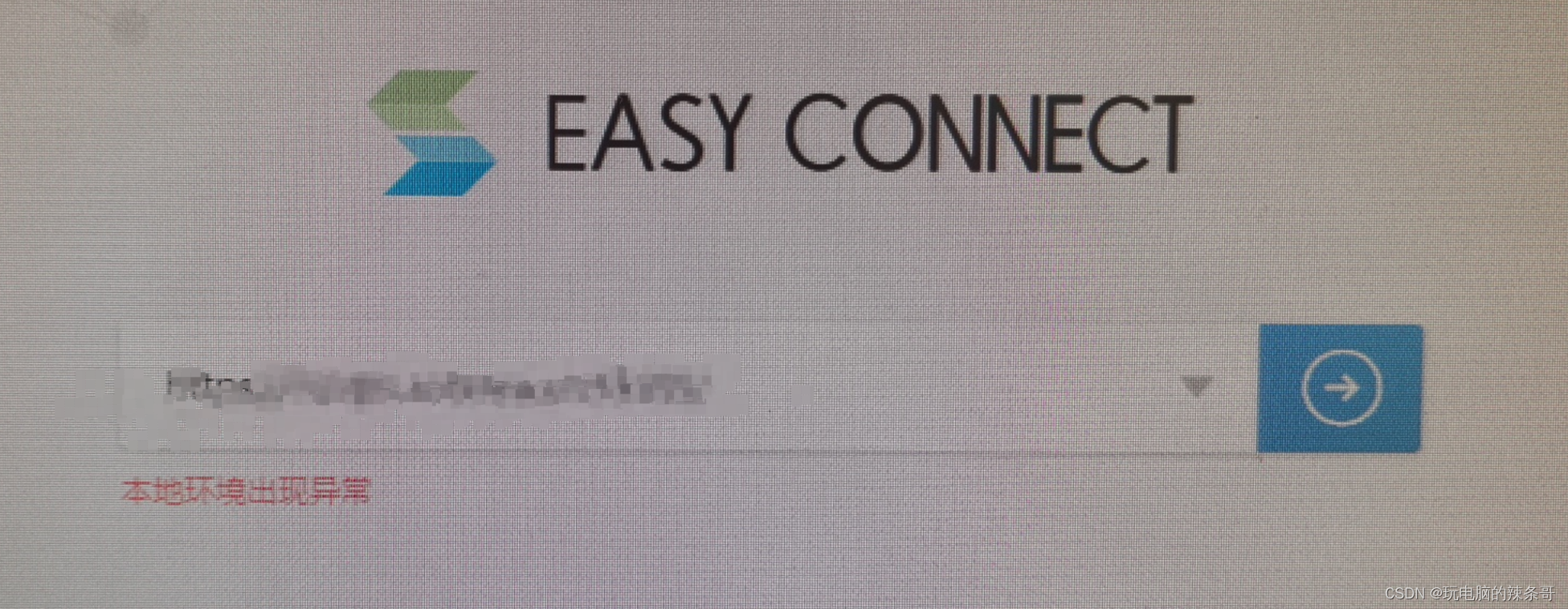 easy connect 连接不上网络，本地环境出现异常_easyconnect本地环境出现异常-CSDN博客