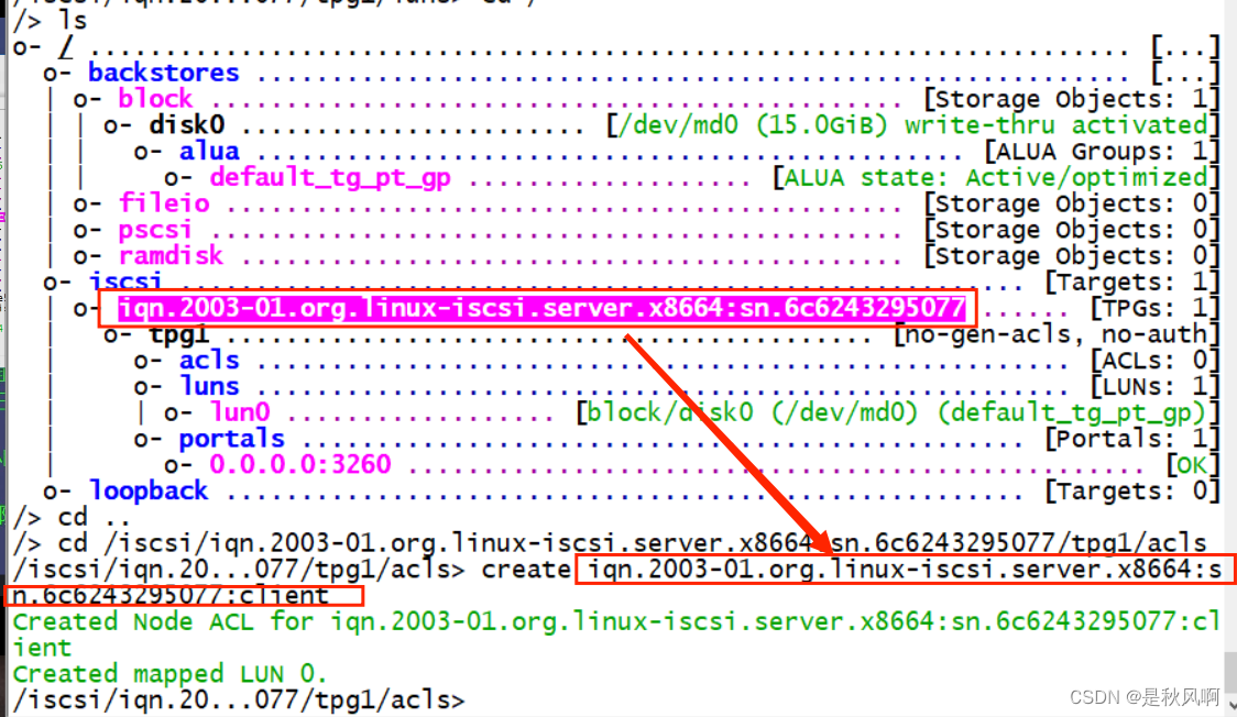 Linux-iscsi存储服务配置实验_iscsi实验-CSDN博客