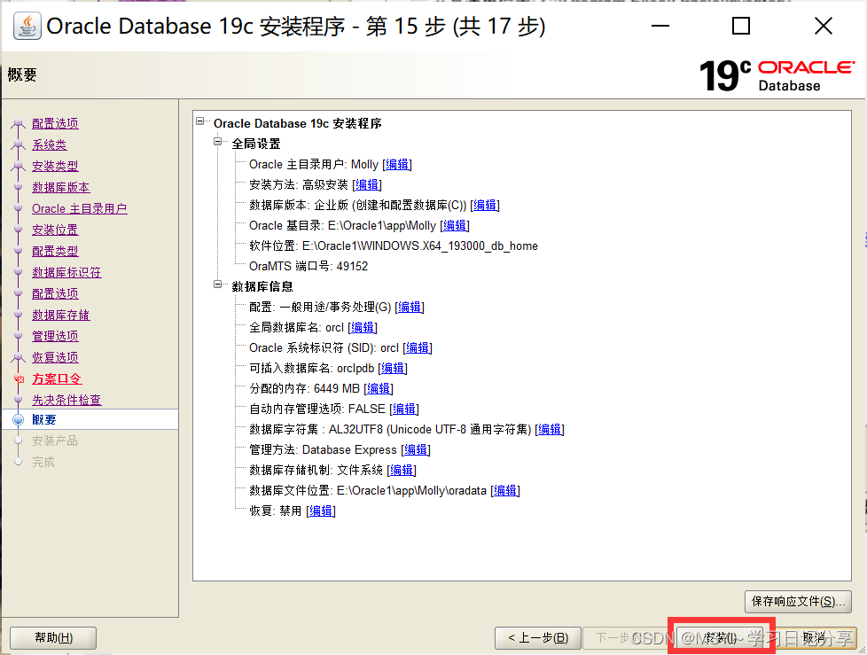 Oracle Database 19c下载安装 - 全详细图文（17个步骤）_oracle19c下载-CSDN博客