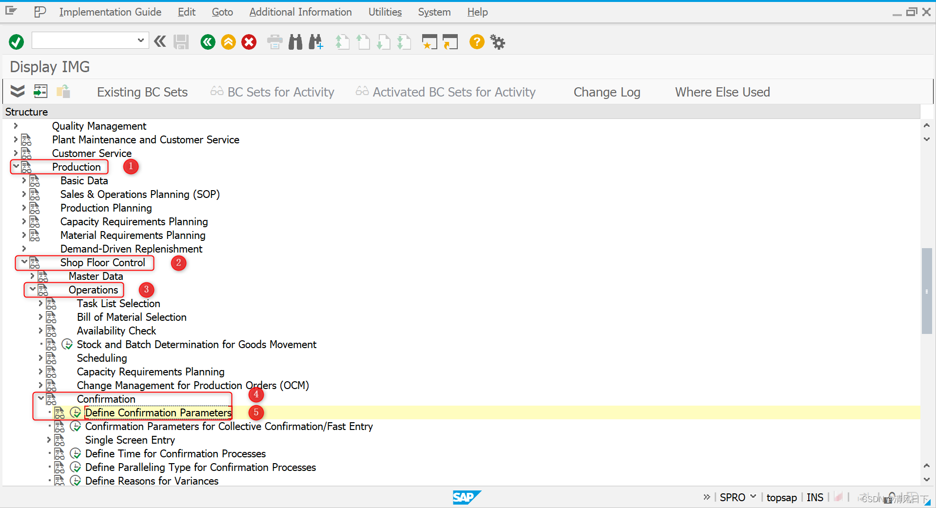 PP配置-生产车间控制/商店底价控制-工序-定义确认参数(OPK4-Define Confirmation Parameters-TCORU)_sap opk4-CSDN博客