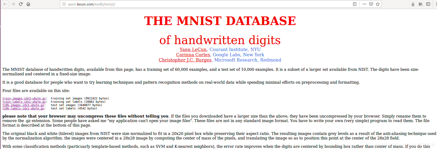 caffe获取mnist数据集出错：gzip: train-images-idx3-ubyte.gz: not in gzip format-CSDN博客