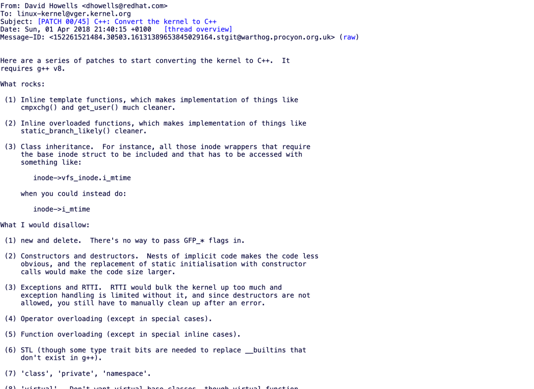 Linux 内核大转变：是否将迈入现代 C++ 的时代？-CSDN博客