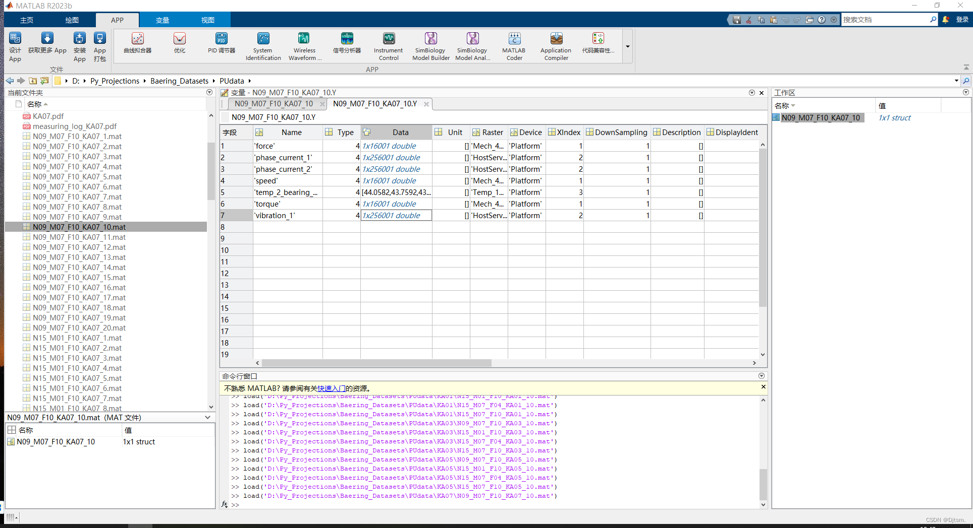 将PU（帕德博恩）数据集处理为CSV并绘制时频图_pu数据集-CSDN博客
