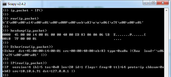 python scapy教程_Python3+Scapy安装使用教程-CSDN博客