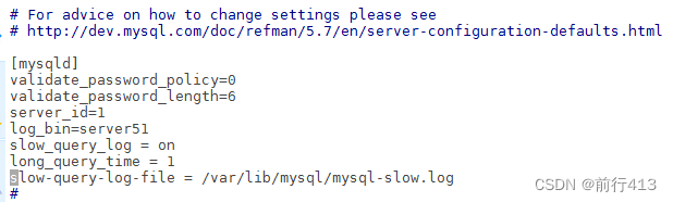 mysql 5.7 慢查询报错：unknown variable ‘log_slow_queries=/var/log/mysql/mysql-slow.log‘_unknown ...