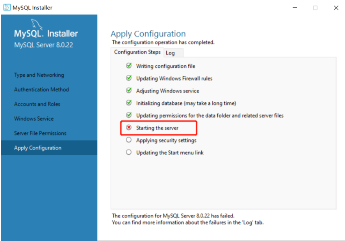 Mysql8.0在windows系统安装一直卡在Starting the server的解决方案_starting the server一直 ...