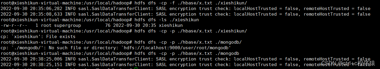最详细HDFS常用命令作用及截图_hdfs dfs -get-CSDN博客