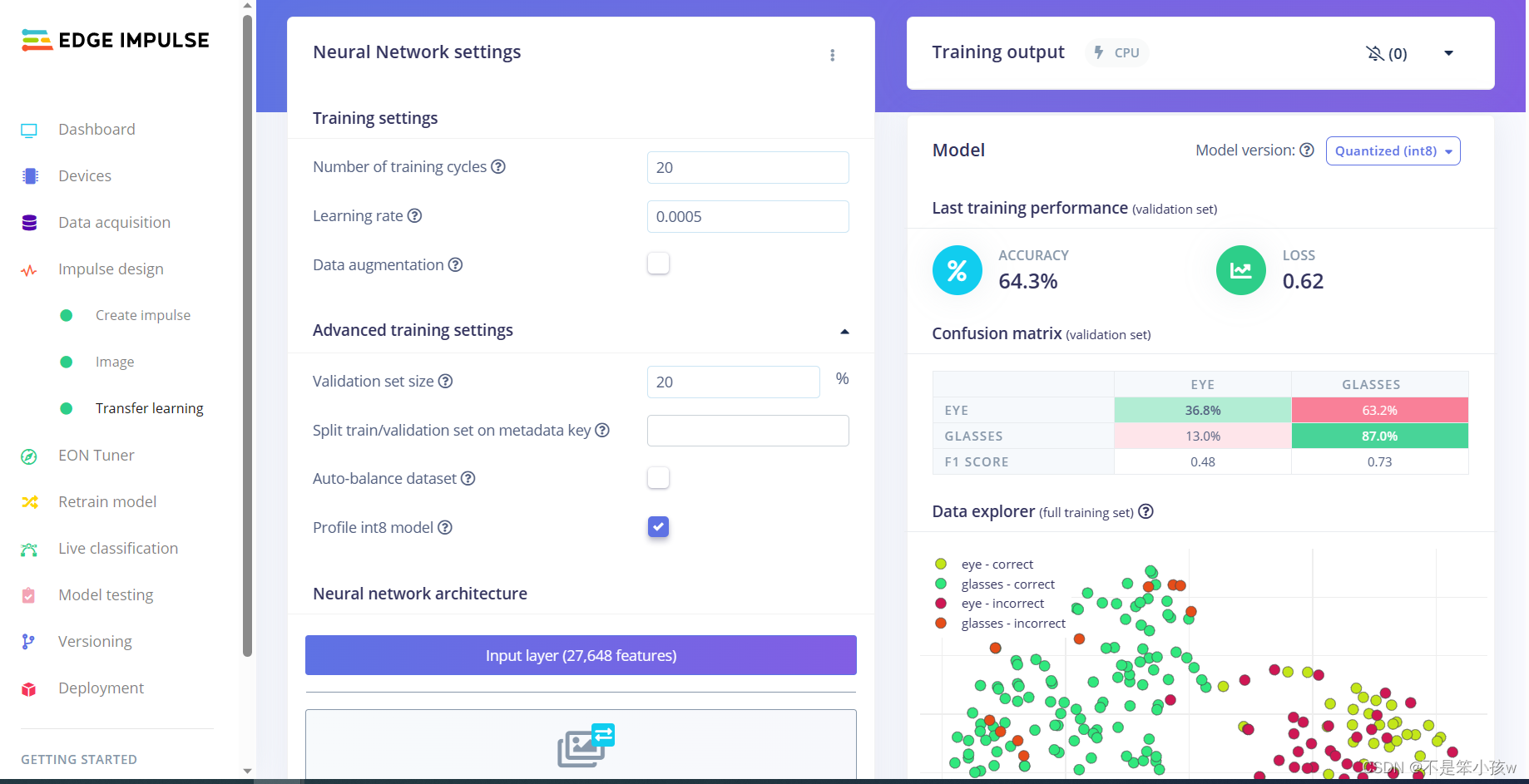 Edge Impulse使用教程之训练模型(接上文)_edgeimpulse模型训练-CSDN博客