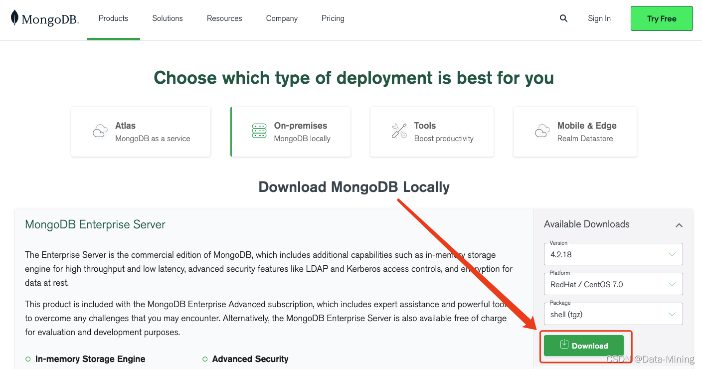 CentOS 安装 MongoDB 客户端（命令行shell）_sentos mongodb 安装shell-CSDN博客