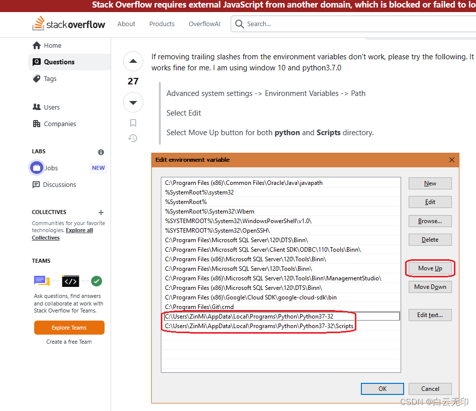 Consider adding this directory to PATH or, if you prefer to suppress this warning, use --no-warn ...