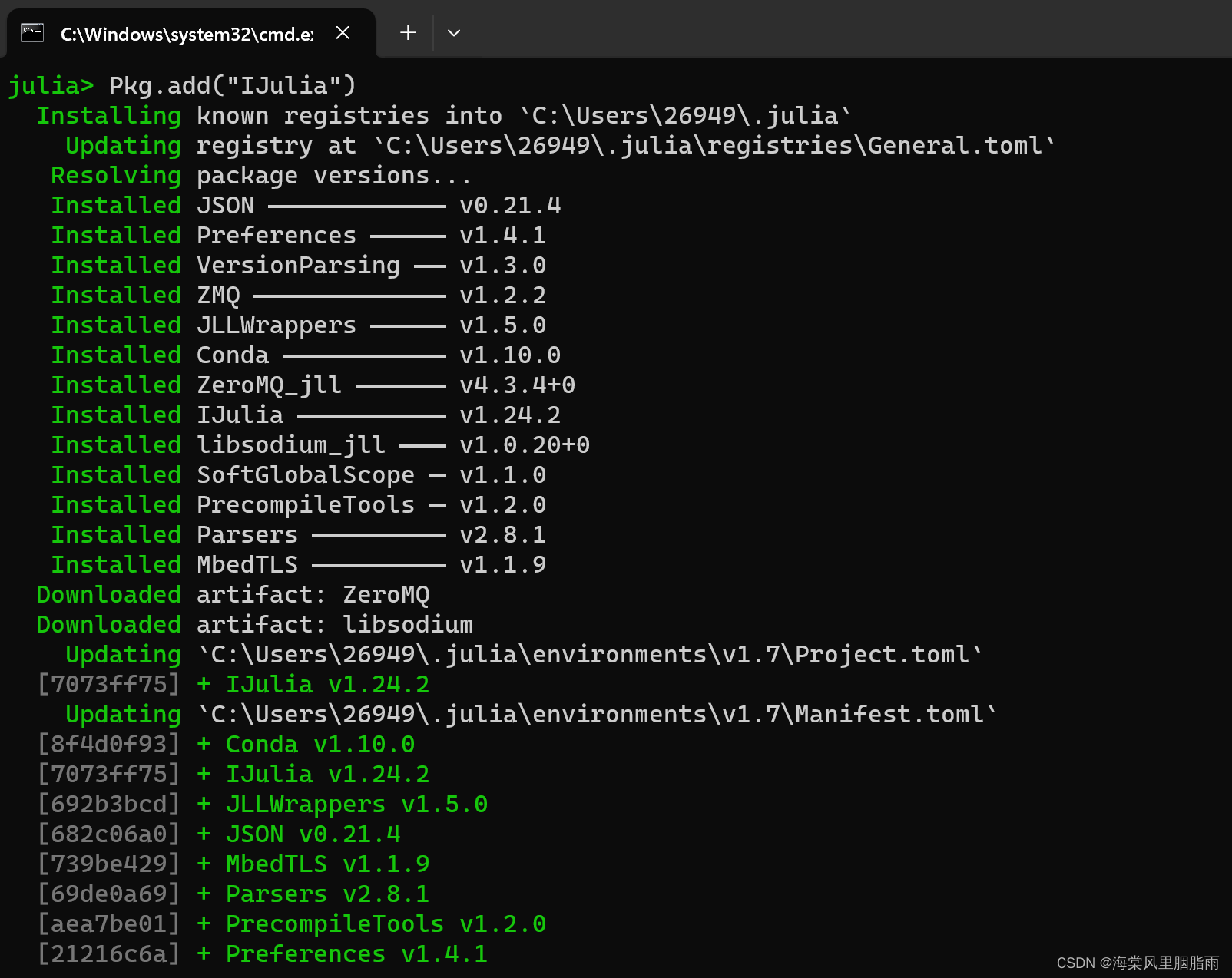 Julia安装及配置Jupyter notebook的Julia环境-CSDN博客