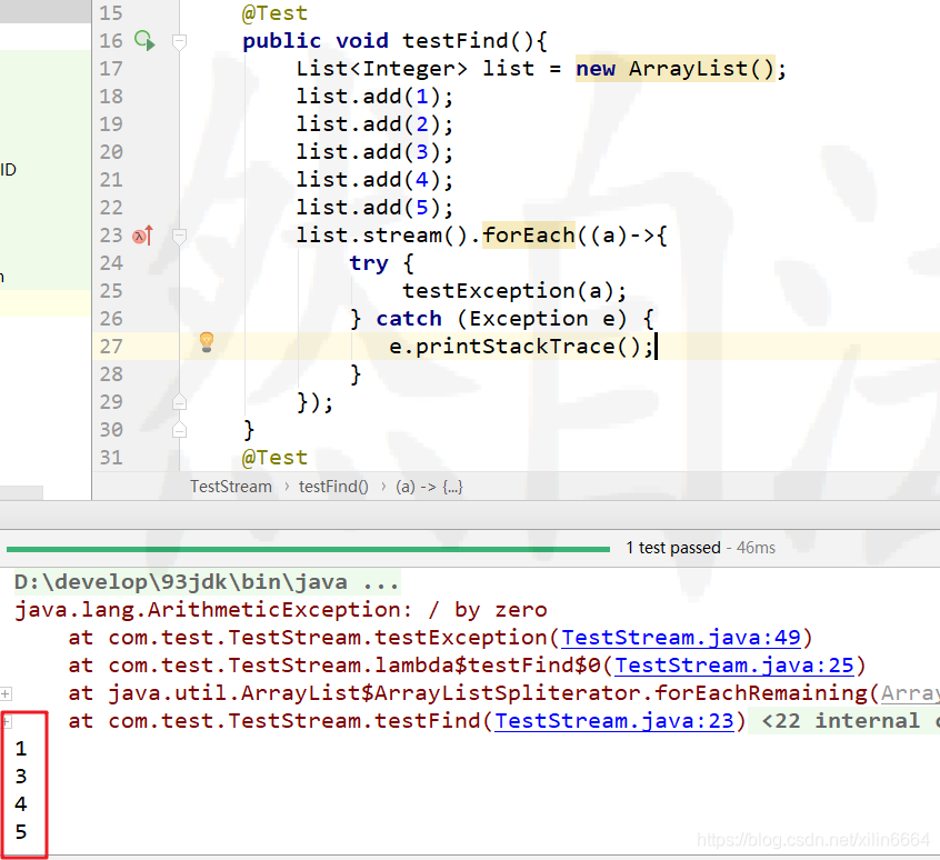 Java1.8的stream流中的异常处理测试_strem 遍历过程抛出异常,会不会自动continue-CSDN博客
