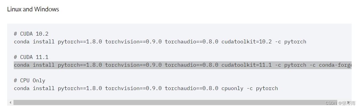 python3.8安装torch1.8.0GPU版_python3.8对应的pytorch版本-CSDN博客