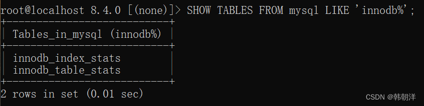 mysql中InnoDB的统计数据_mysql统计信息-CSDN博客
