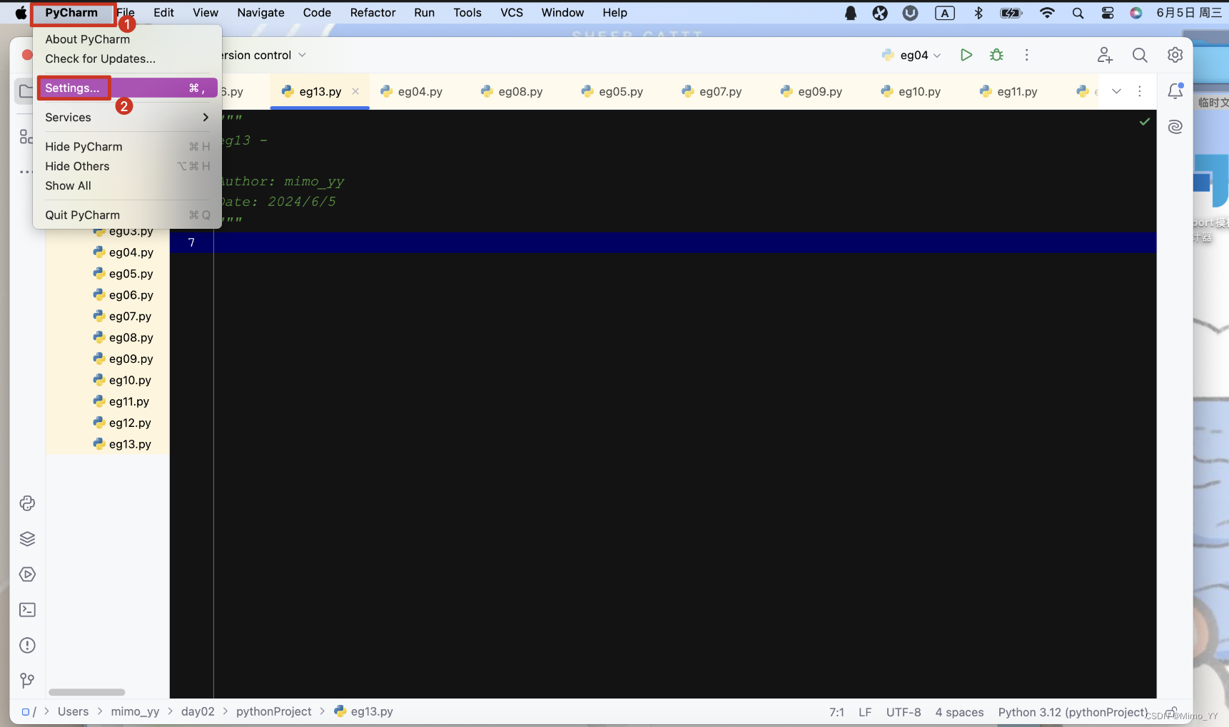 Python04：python代码设置作者创建时间文件名称python作者信息设置 Csdn博客 5218