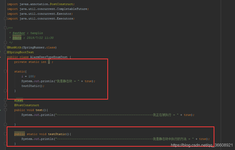 记录一下系统初始化即执行方法或者初始化某些属性值的方法@PostConstruct、CommandLineRunner、static{}静态块_postconstruct和静态块-CSDN博客